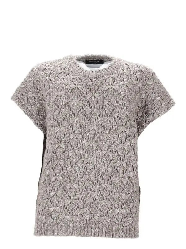 Fabiana Filippi Ribbed Knit Sweater - Dove