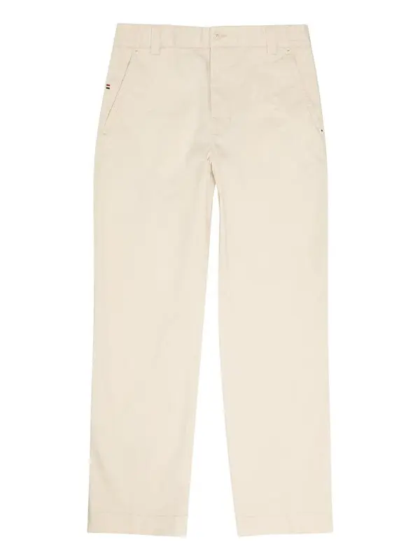Moncler Straight-leg Stretch-cotton Trousers - Cream