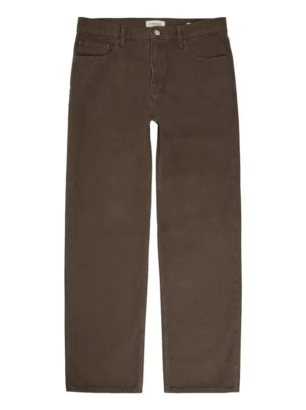 FRAME Relaxed Straight-leg Jeans - Brown
