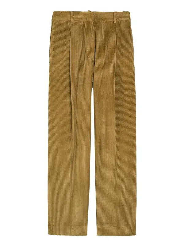 RÓHE Wide-leg Corduroy Trousers - Beige