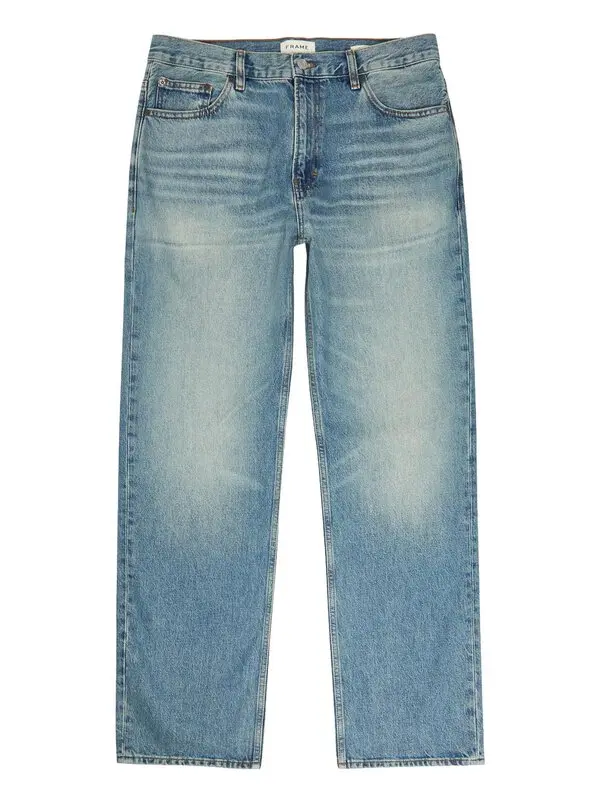 FRAME Relaxed Straight-leg Jeans - Mid Blu