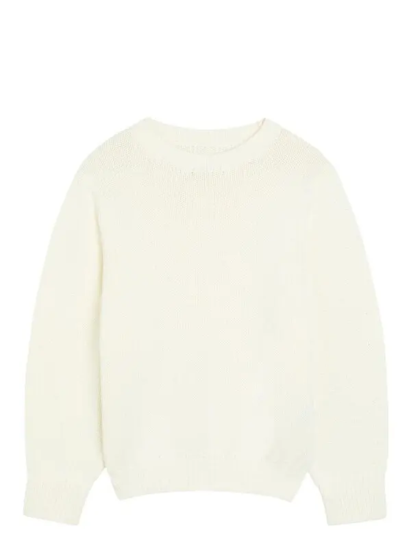 TOTEME Knitted Cotton-blend Jumper - White