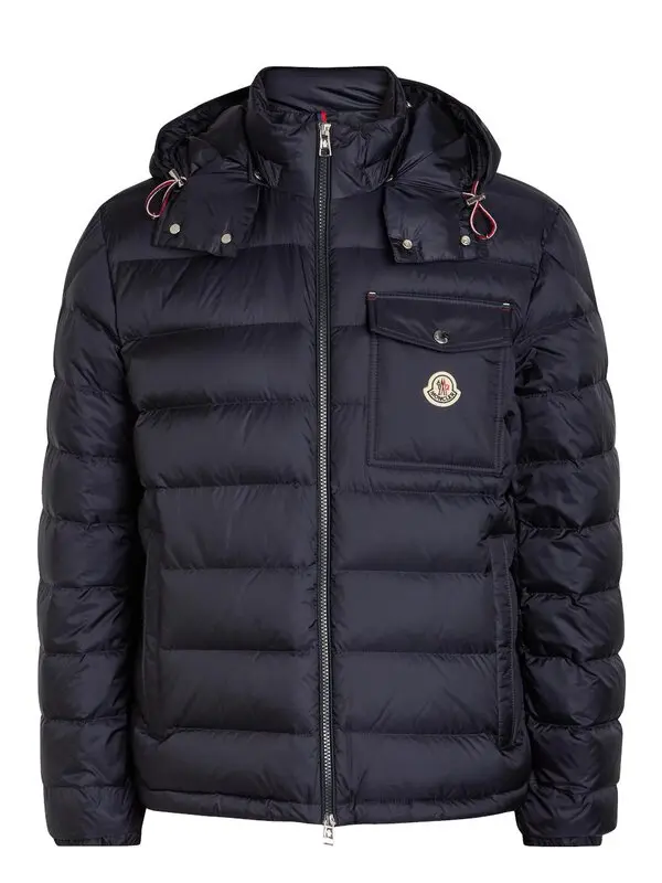 Moncler Verith Hooded Down Puffer Jacket - Dark Blue