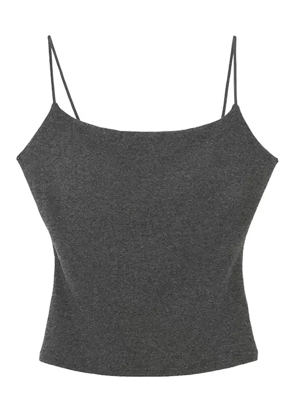 MUTE BY JL Padded Slim Strap Cami - White