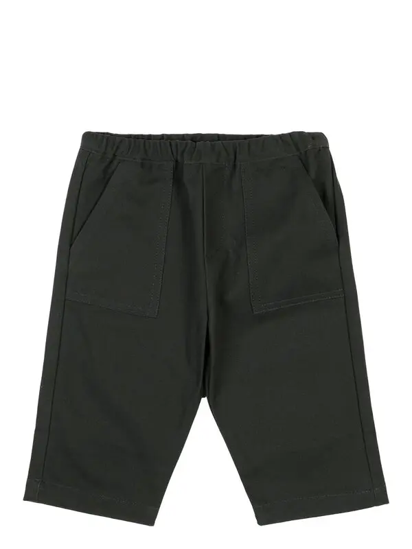 Marni Logo Embroidered Casual Pants - Black