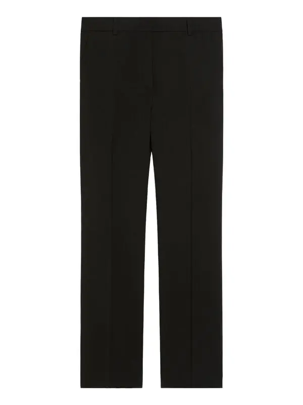 Max Mara Wool Tailored High-waisted Pants - Black