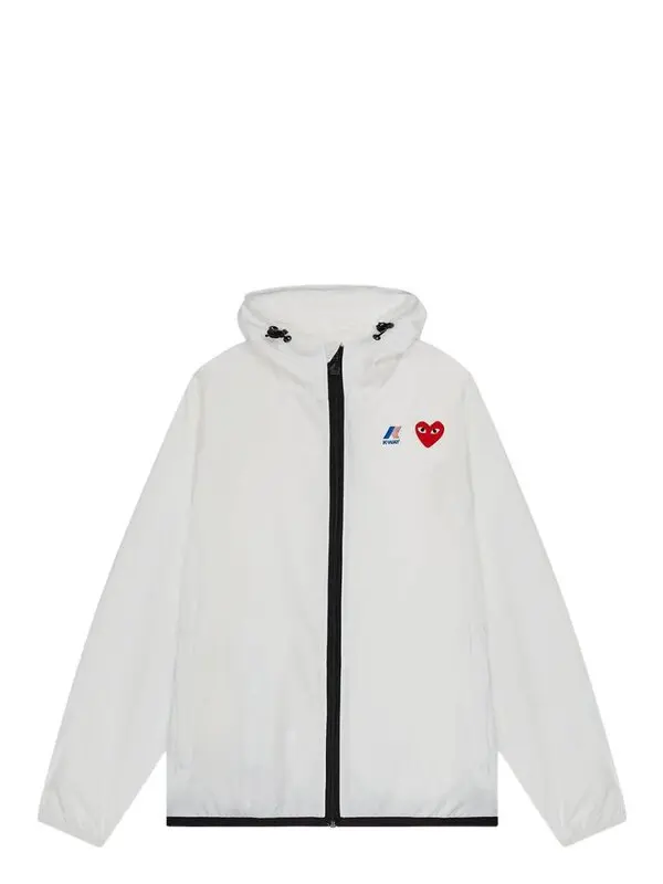 Play Comme Des Garcon Lightweight Hooded Jacket - White