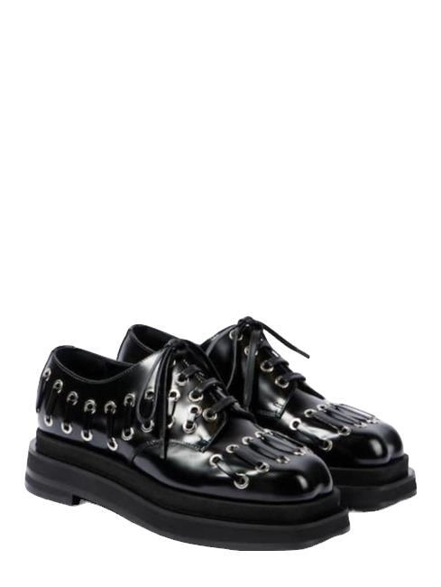 Simone Rocha Heart Toe Platform Brogues - Black