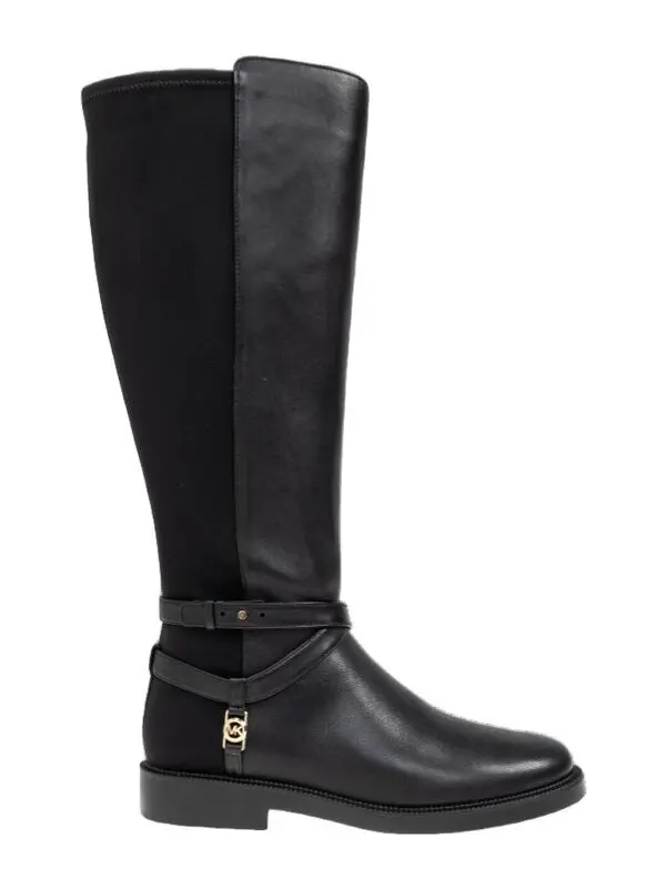 Michael Kors Abigail Logo Plaque Boots - Black