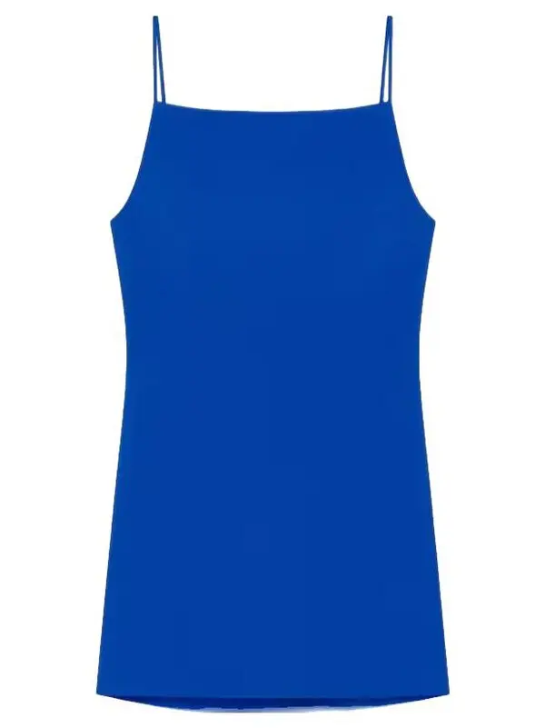 Givenchy Sliced Mini Dress In Crepe Cady - Royal Blue