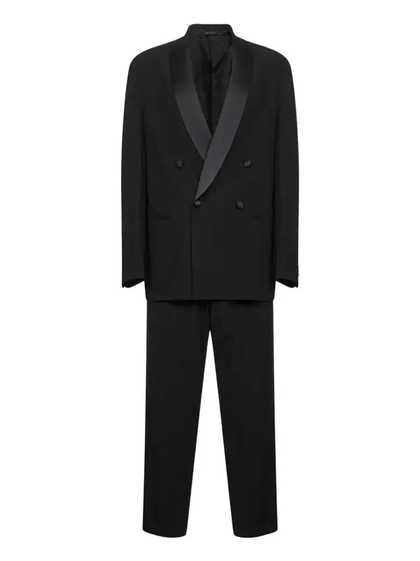 Giorgio Armani Two Piece Tailored Suit - Black