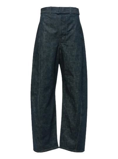 LEMAIRE High-rise Barrel-leg Jeans - Blue