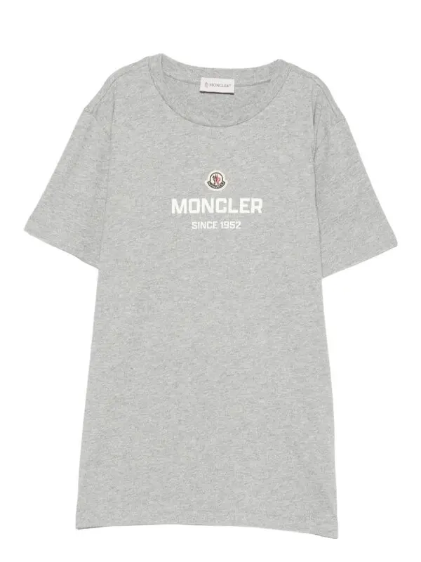 Moncler Logo Print T-shirt - Gray