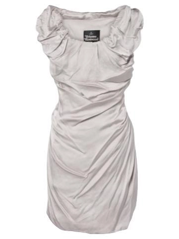 VIVIENNE WESTWOOD Ginnie Amber Draped Mini Dress - Grey