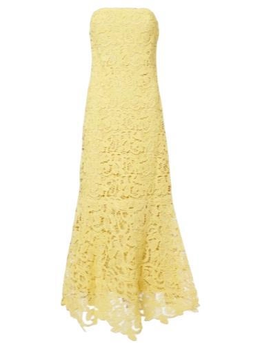 Simkhai Sera Lace Bustier Maxi Dress - Yellow