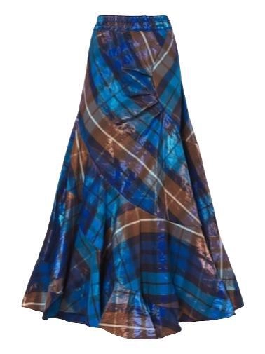 VIVIENNE WESTWOOD Plaid Maxi Skirt - Blue