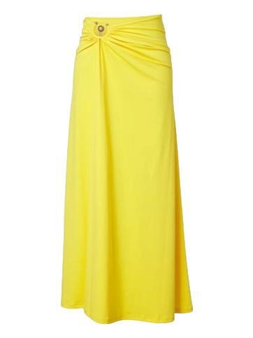 Christopher Esber Orbit Gathered Maxi Skirt - Yellow