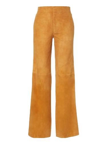 Ulla Johnson Freja Suede Flared Pants - Brown