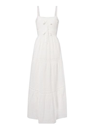 Ulla Johnson Constance Broderie Anglaise Midi Dress - White