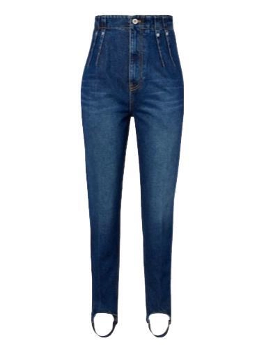 MUGLER High-rise Stirrup Jeans - Blue