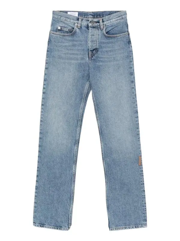 Off-White Straight Leg Jeans - Blue