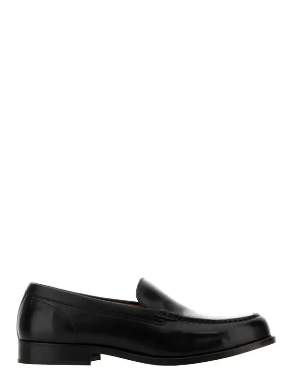A.p.c. Logo Embossed Loafers - Black