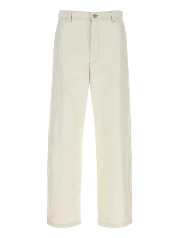 A.p.c. Button Detailed Straight Leg Pants - White