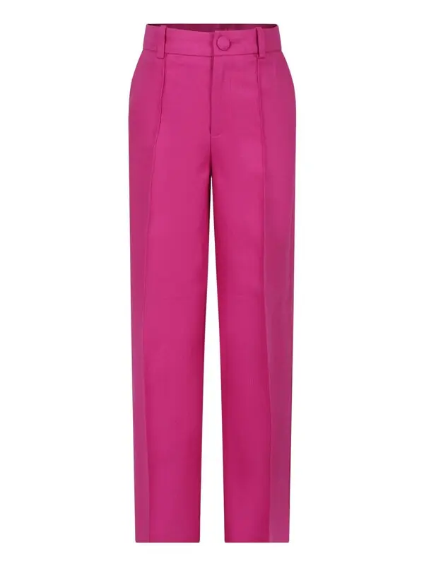 Chloé Straight Leg Belted Trousers - Pink