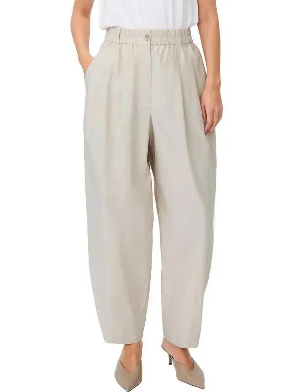 MASAI COPENHAGEN Mapersephona Straight Fit Draped Trousers - Wind Chime