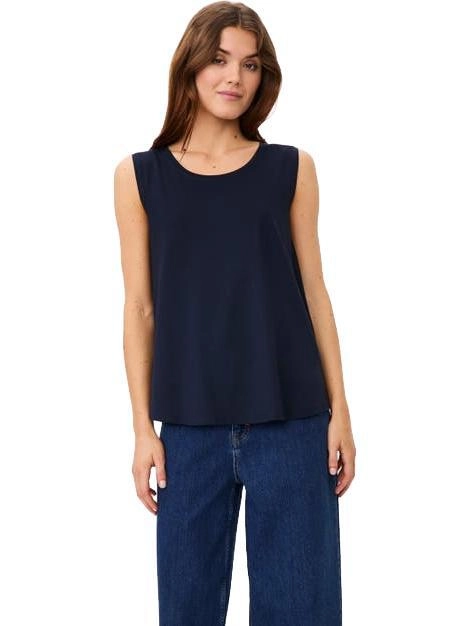 MASAI COPENHAGEN Sleeveless Scoop Neck Top - Navy