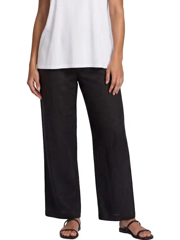 MASAI COPENHAGEN Mapriselle Wide-leg Linen Trousers - Black
