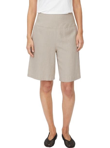 MASAI COPENHAGEN Mapinja Smock Waist Linen Shorts - Natural