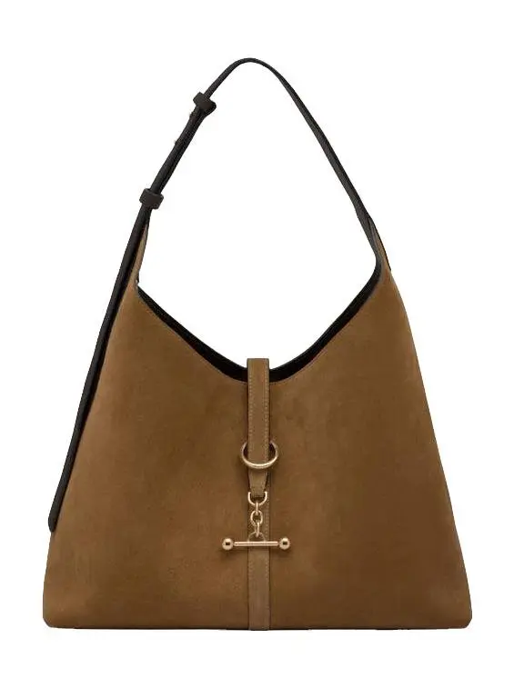 Strathberry Maxi Kite Hobo Bag - Toffee/espresso