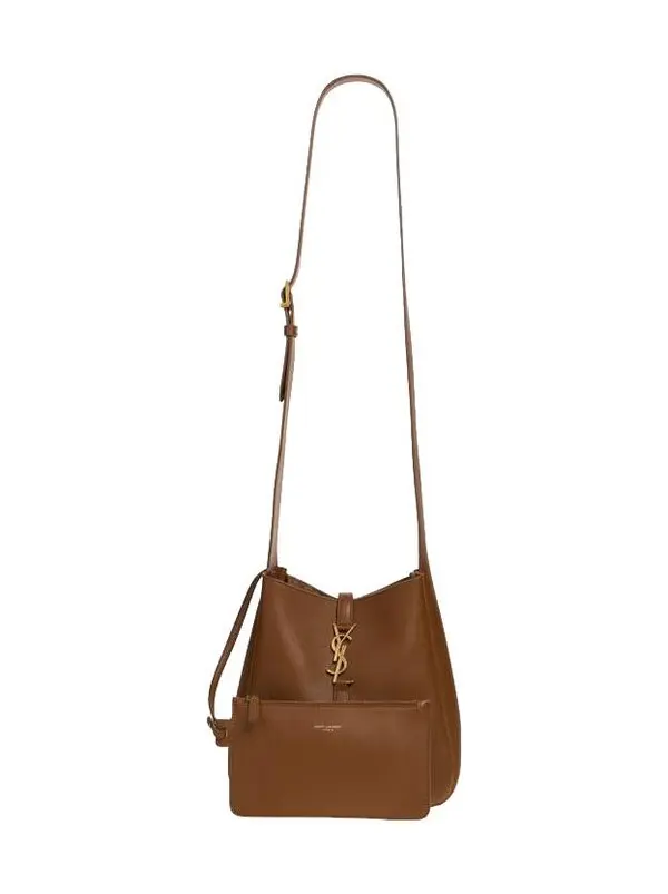 Saint Laurent Le 5 À 7 Leather Crossbody Bag - Fox