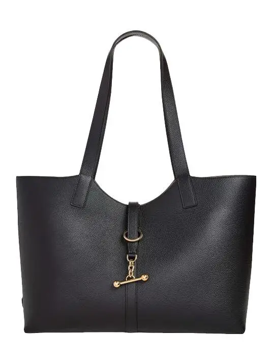 Strathberry Kite Grain Leather Tote - Black
