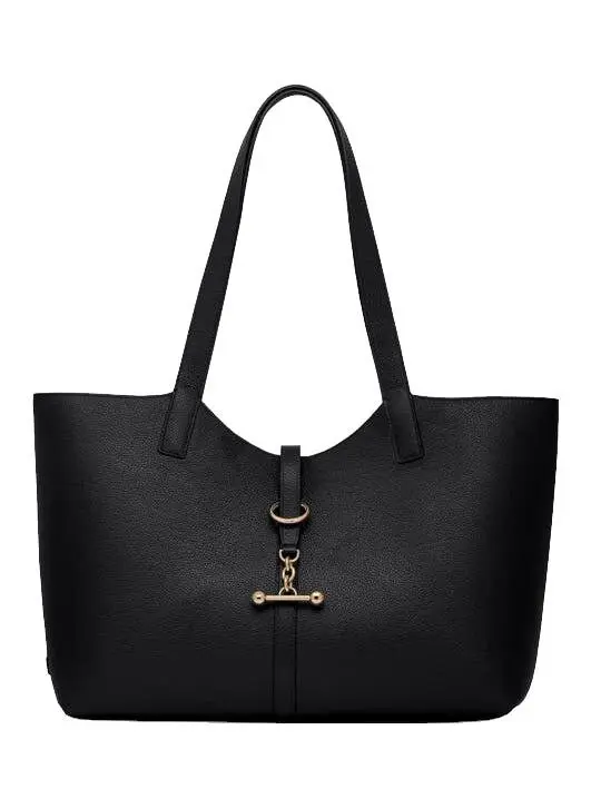 Strathberry Kite Grain Leather Tote - Black