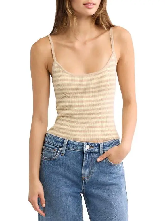 PACSUN Angelica Stripe Camisole - Yellow Multi