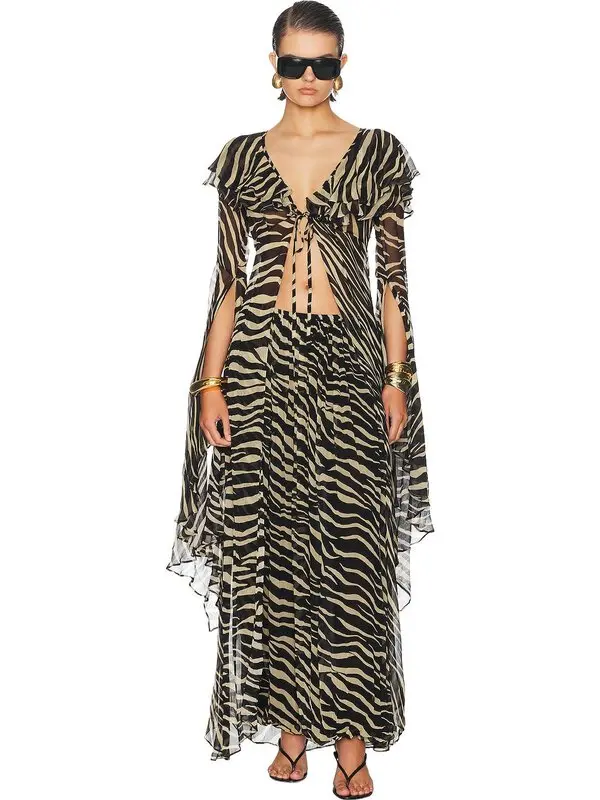 Ronny Kobo Maxi Top - Zebra