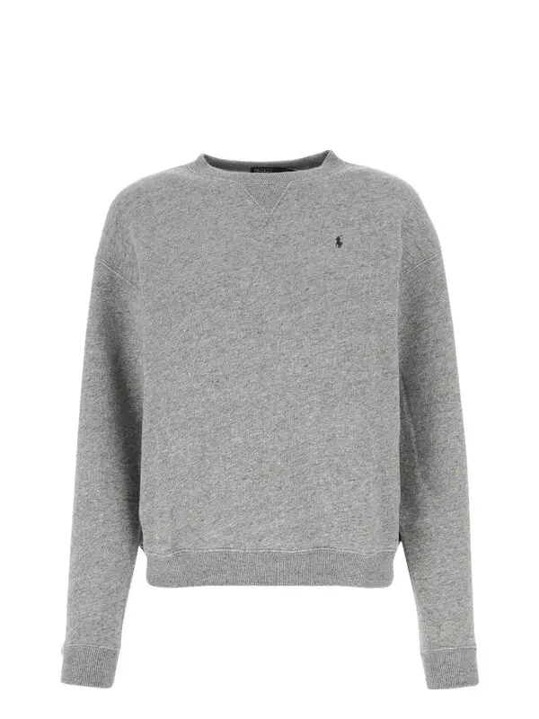 Polo Ralph Lauren Crewneck Sweatshirt With Polo Pony - Gray