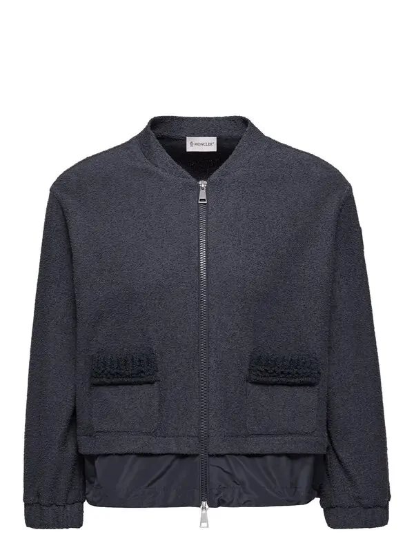 Moncler Zippered Cardigan - Black