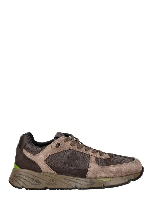 Premiata Lace-up Round Toe Sneakers - Black