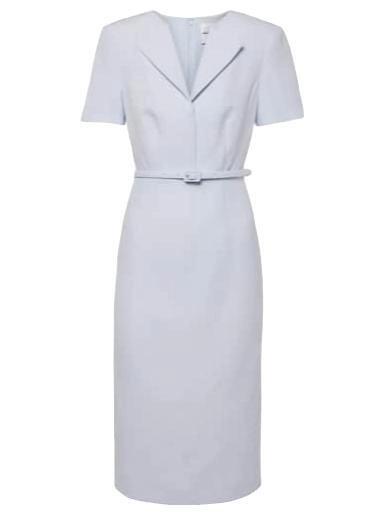 Roland Mouret Wool And Silk Midi Dress - Blue
