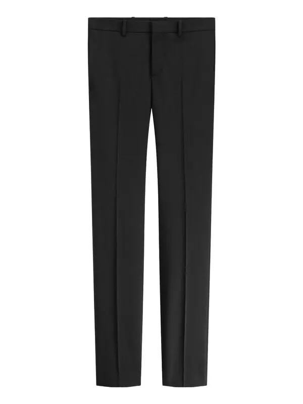 Dior Tailored Pleated Trousers With Belt Loops - Black