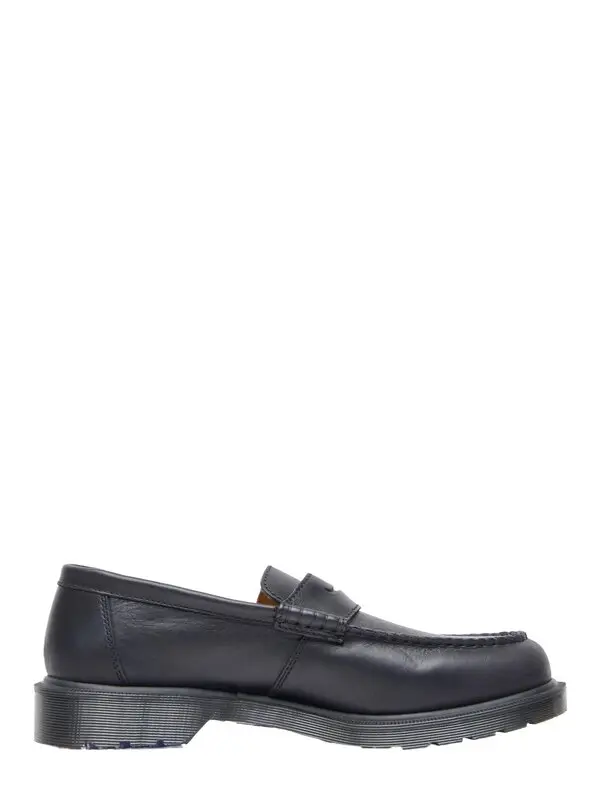 Dr. Martens Leather Round Toe Loafers - Black