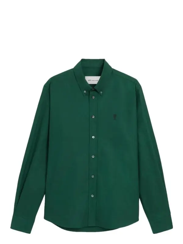 AMI Paris Long-sleeved Shirt - Green