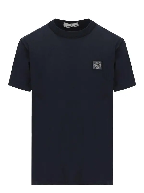 Stone Island Logo Short-sleeved T-shirt - Blue