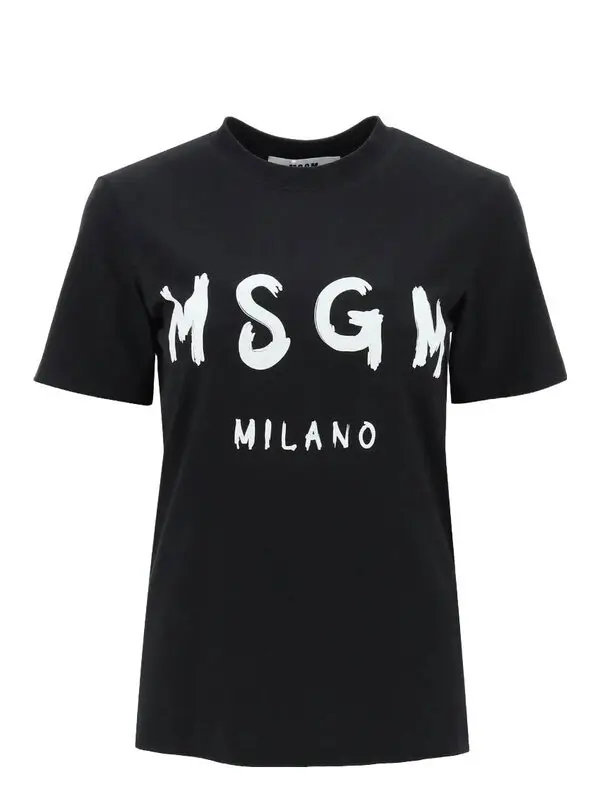 MSGM Graffiti Logo T-shirt - Black