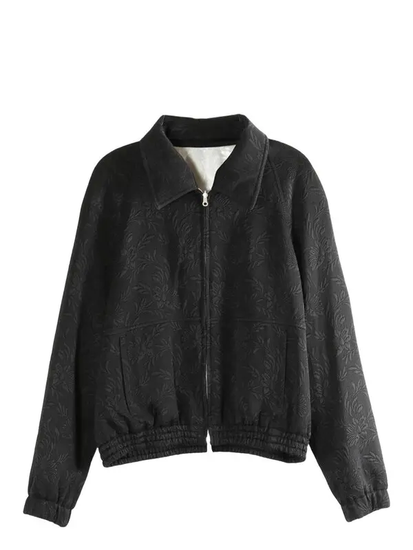 Dries Van Noten Textured Zipper Jacket - Black