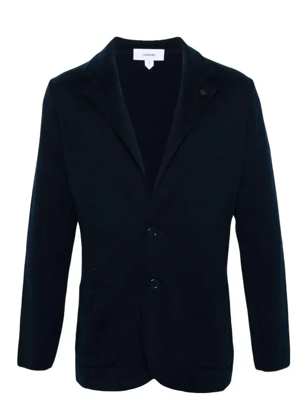 LARDINI Single-breasted Tailored Blazer - Black