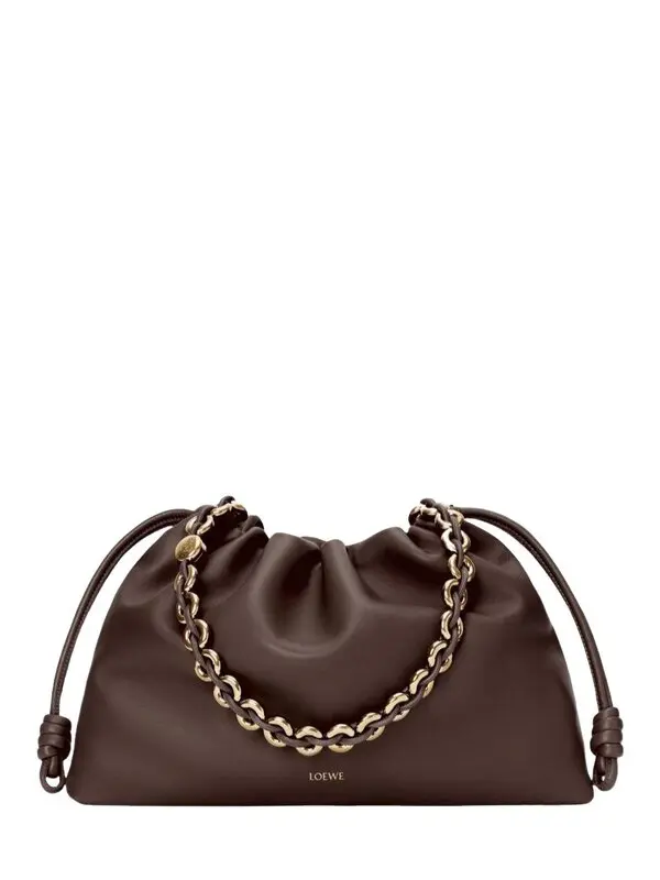 Loewe Flamenco Soft Nappa Lamb Leather Purse - Brown